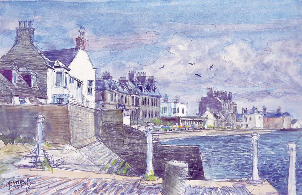 Beach Crecent (Sketch) - EAS Art Gallery Dundee
