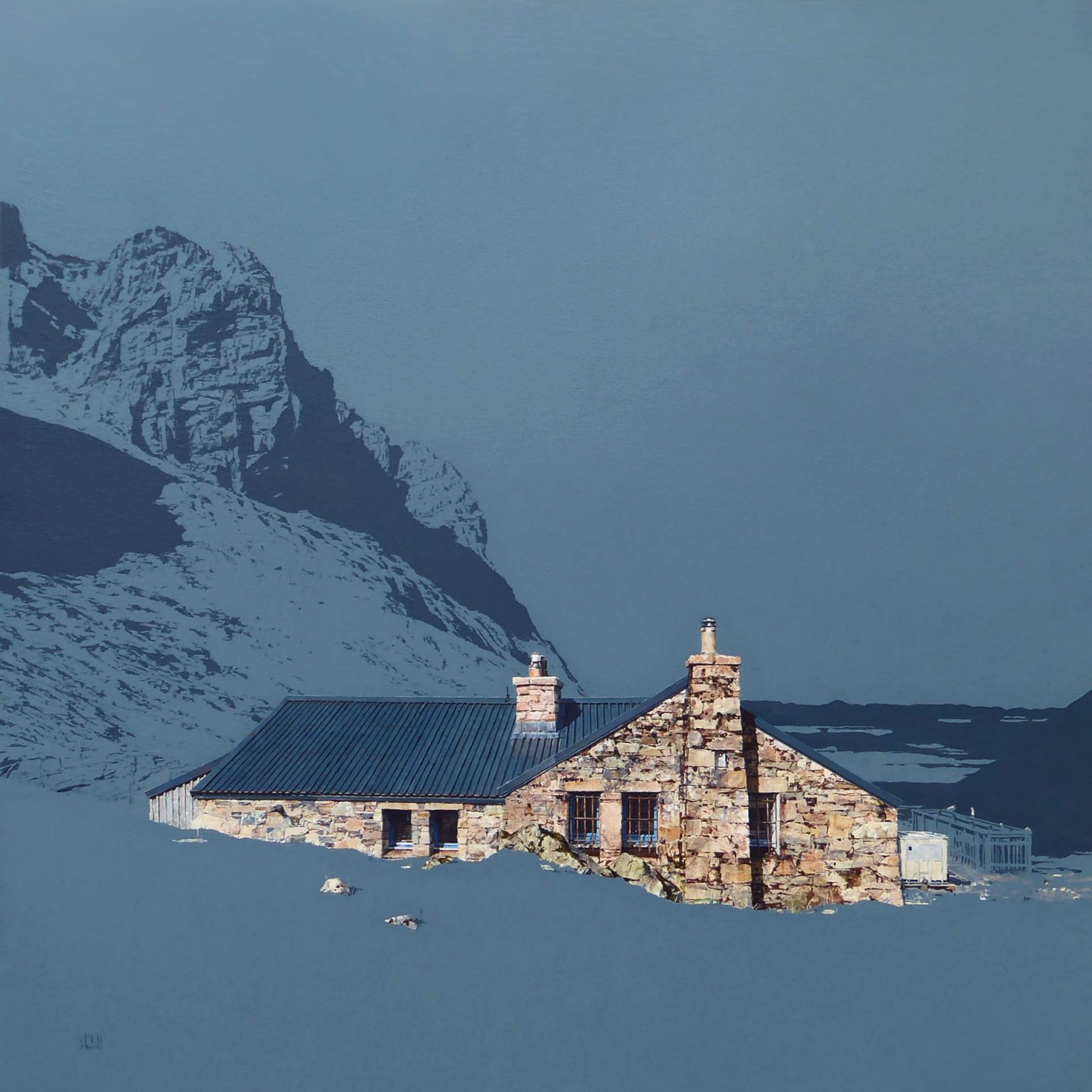 Mountain Hut, Ben Nevis (CIC Hut) - EAS Art Gallery Dundee