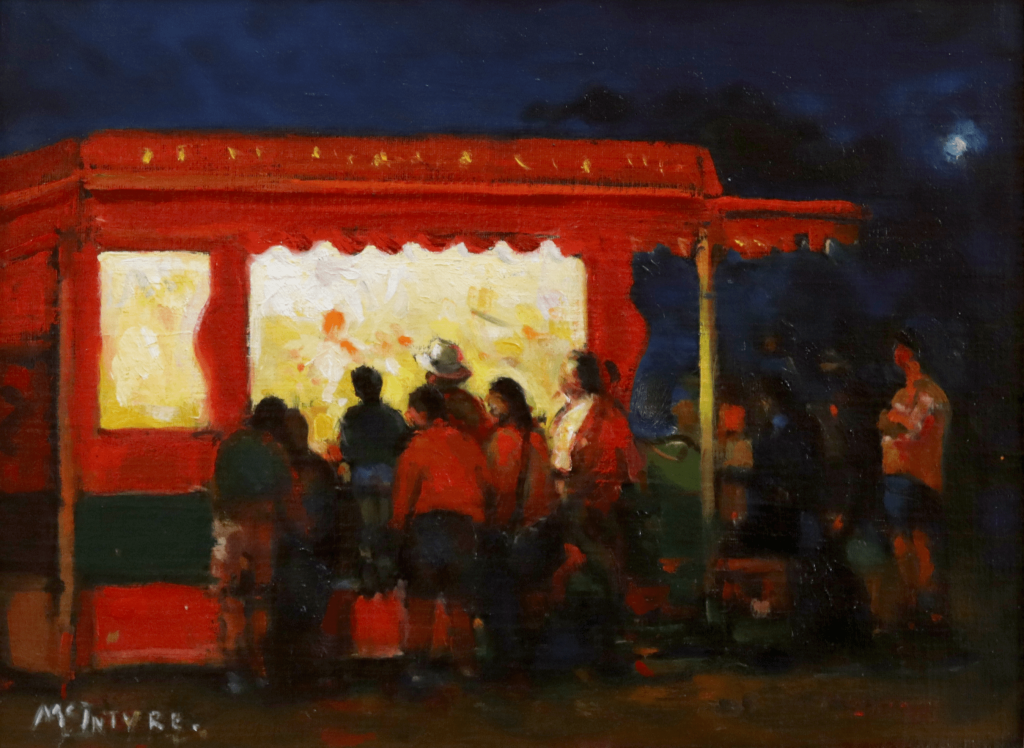 Evening in the City, Sideshow, Bastille, Paris - EAS Art Gallery Dundee